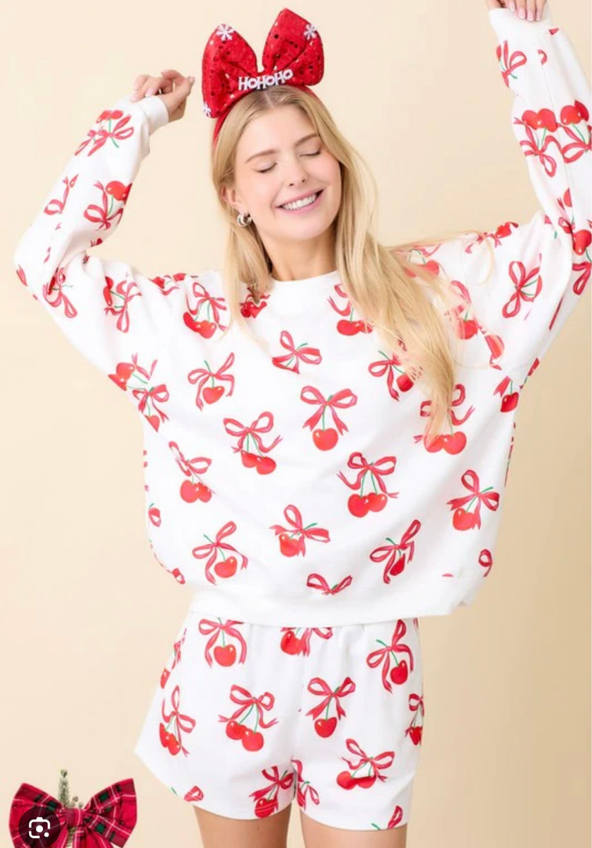 Cherry Bow Lounge Set – Chilton Avenue