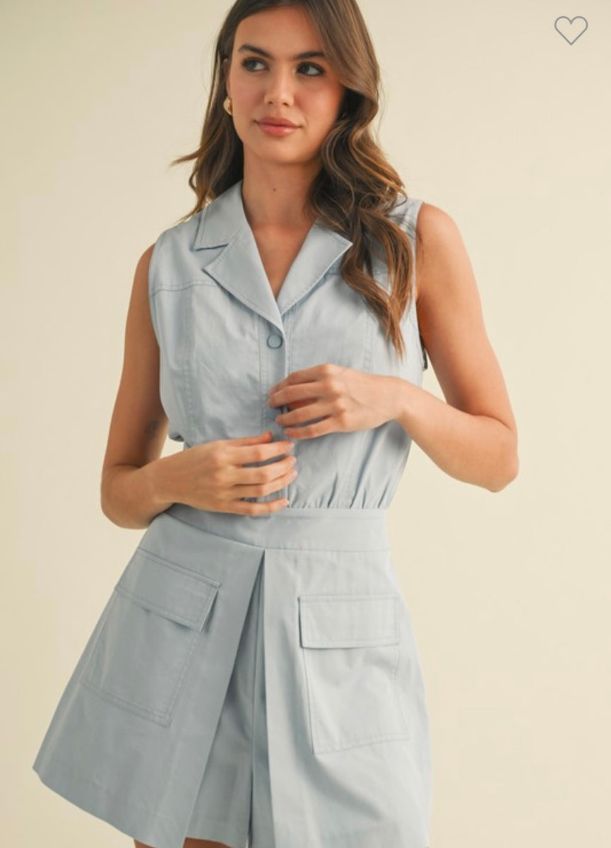 Sky Blue Romper – Chilton Avenue