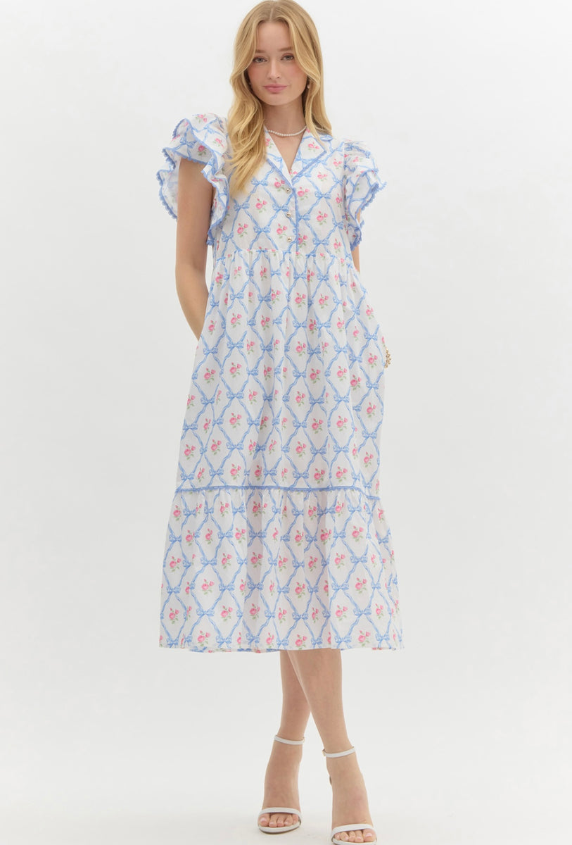 Peter Ribbon Maxi Dress – Chilton Avenue